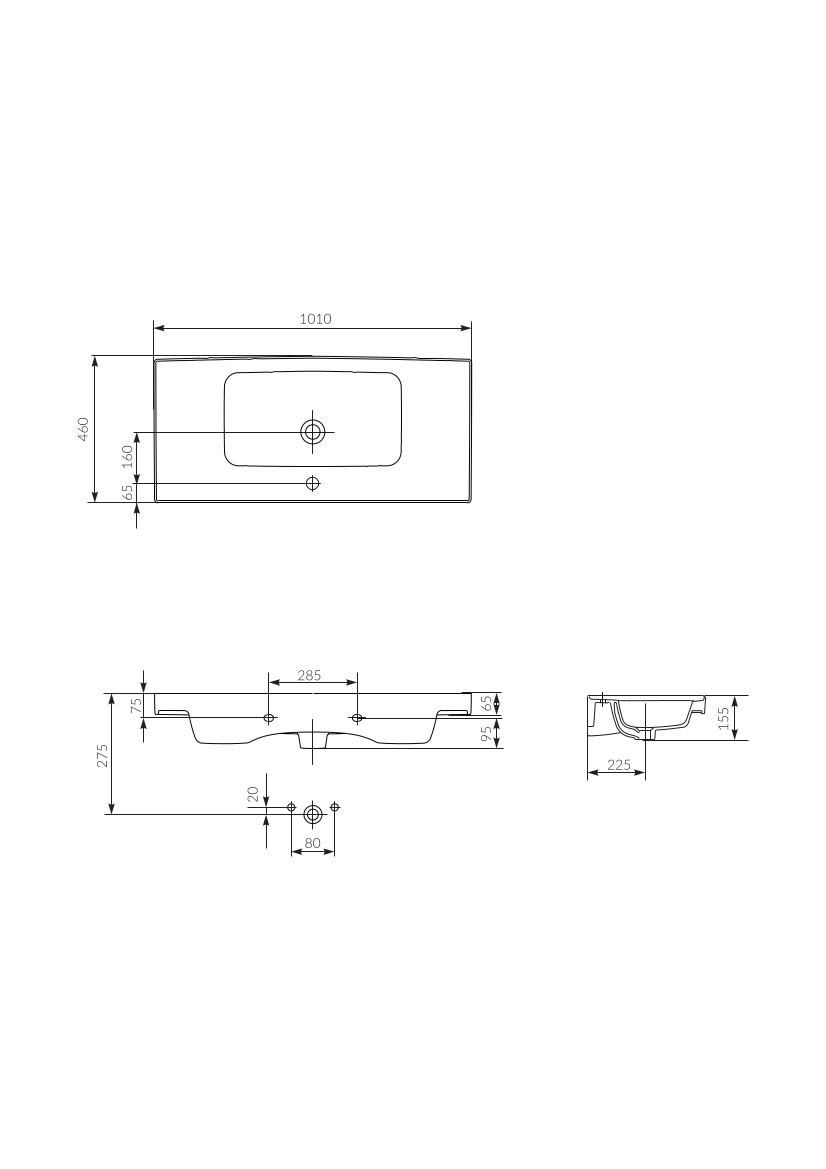 Раковина Cersanit Crea 100 UM-CRE100/1 купить по цене 26 590 руб в ...