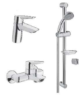 Набор смесителей Vitra Solid S A49227EXP купить по цене 22 790 руб в интернет магазине РеалКерамика